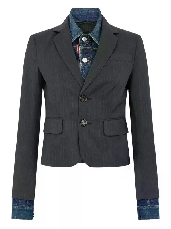 Dsquared2 Pinstripe Hybrid Tailored Jacket