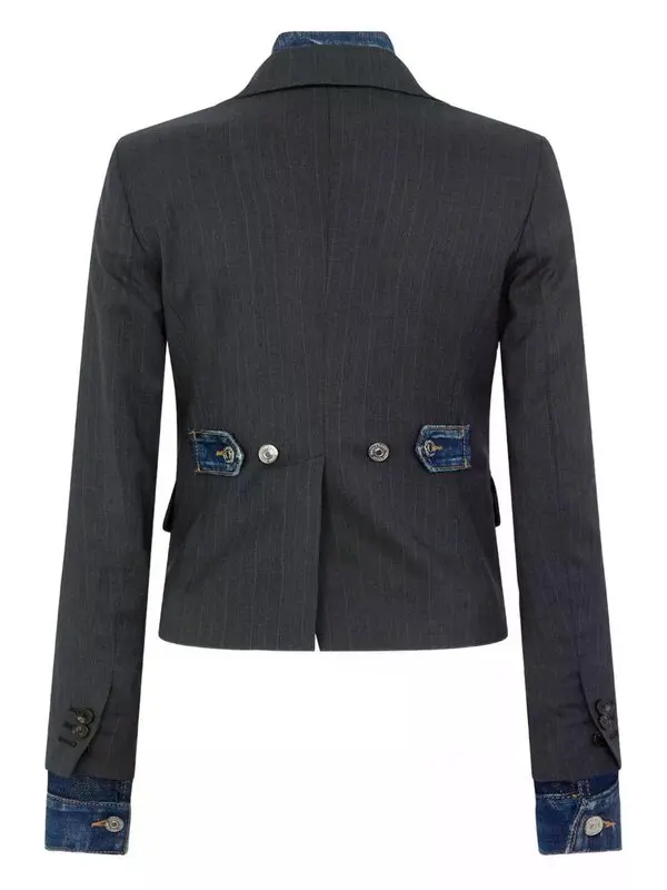 Dsquared2 Pinstripe Hybrid Tailored Jacket