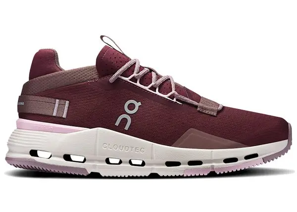 On Running Cloudnova 2 Sneakers - Maroon/peony