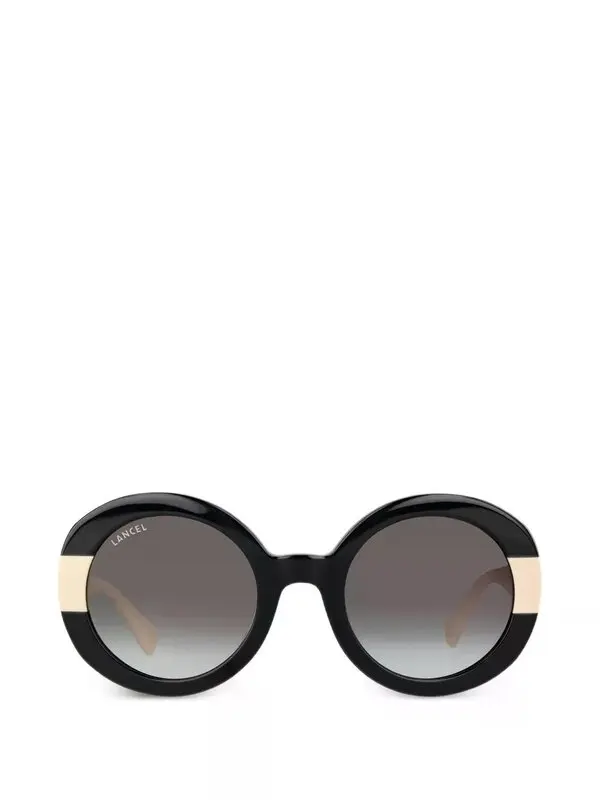 LANCEL Round-frame Sunglasses - Black