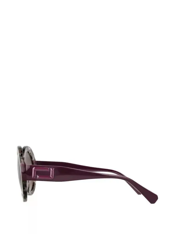 LANCEL Rosie Round Sunglasses - Brown