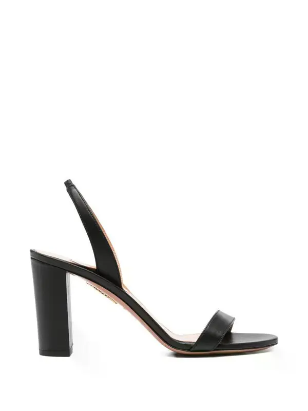 AQUAZZURA So Nude Block Sandals