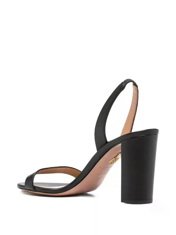 AQUAZZURA So Nude Block Sandals