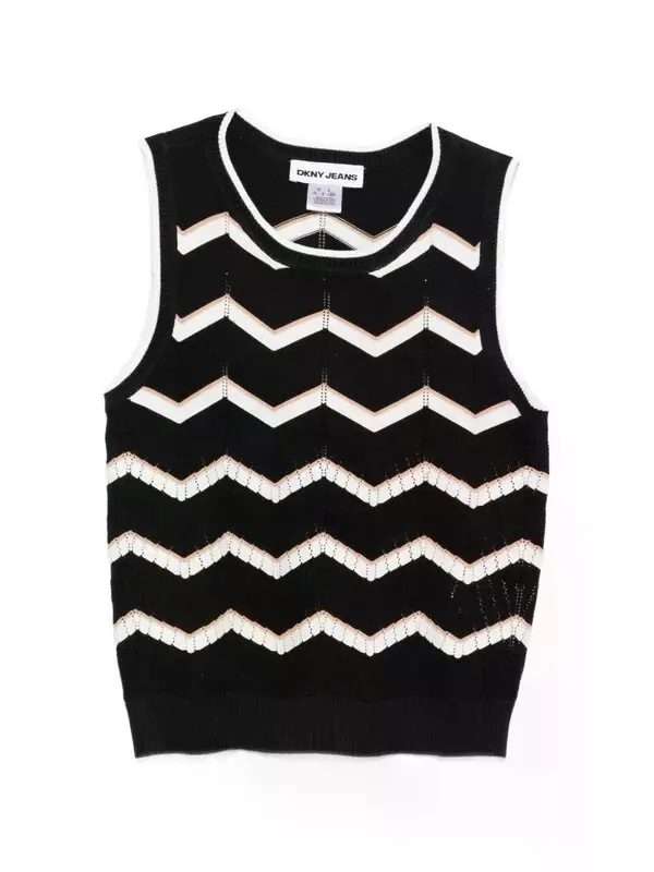 Dkny Patterned Knit Top