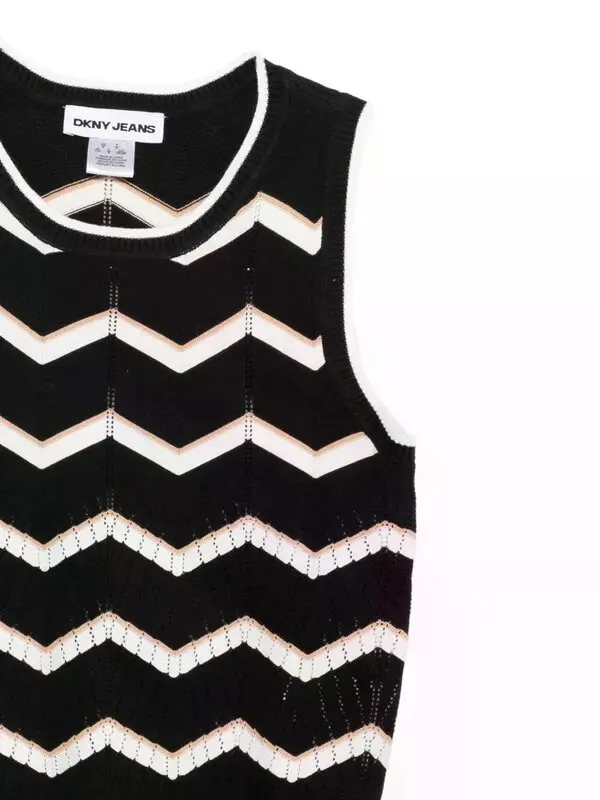 Dkny Patterned Knit Top