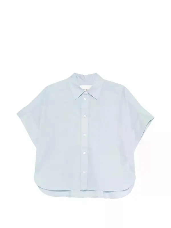 Closed Button-up Shirt - Blue