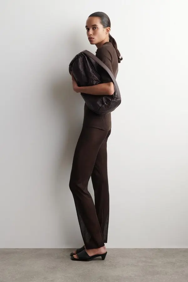 Cos Seamless Sheer Knitted Silk Pants