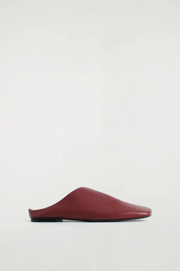 Cos Draped Leather Mules