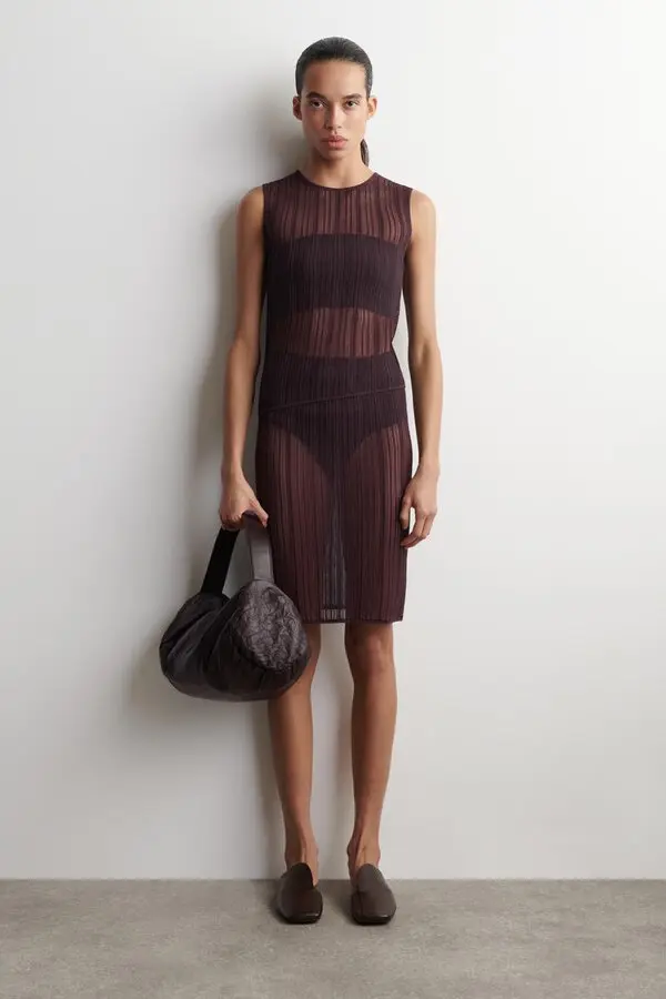 Cos Sheer Lace-knit Tank Top