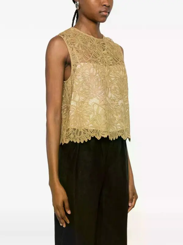 Vince Lace Cropped Top
