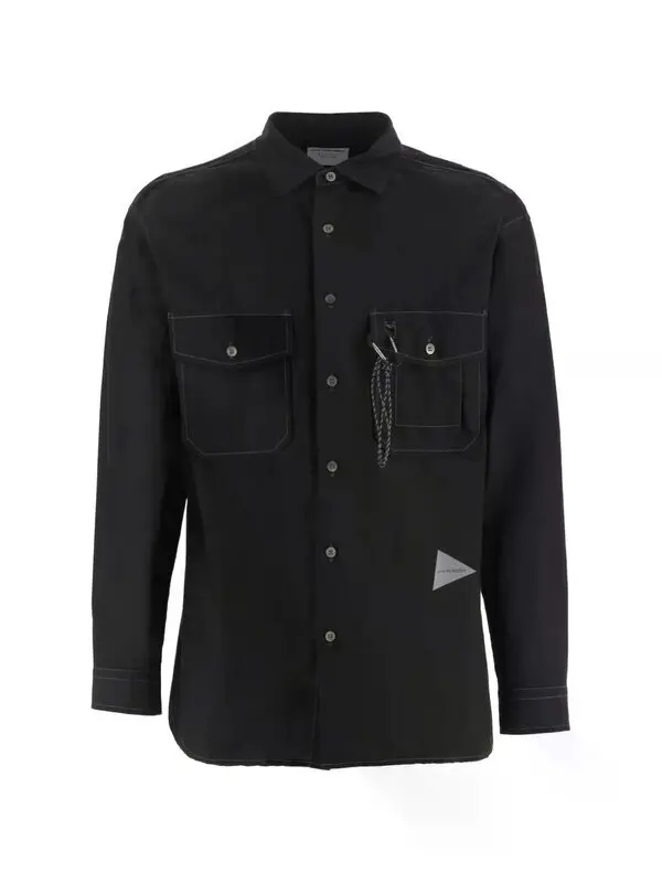 AND WANDER Flap-pocket Shirt