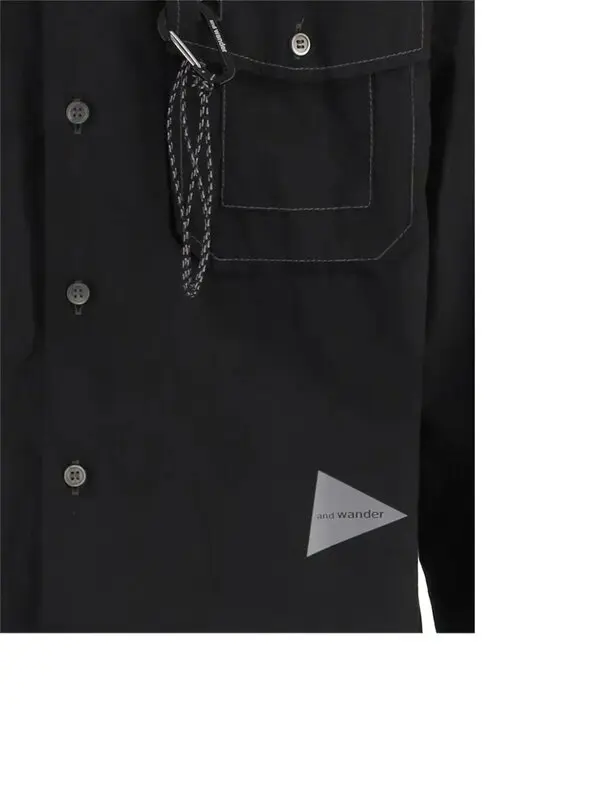 AND WANDER Flap-pocket Shirt