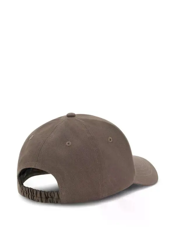 Boggi Milano Embroidered Cotton Baseball Cap - Brown