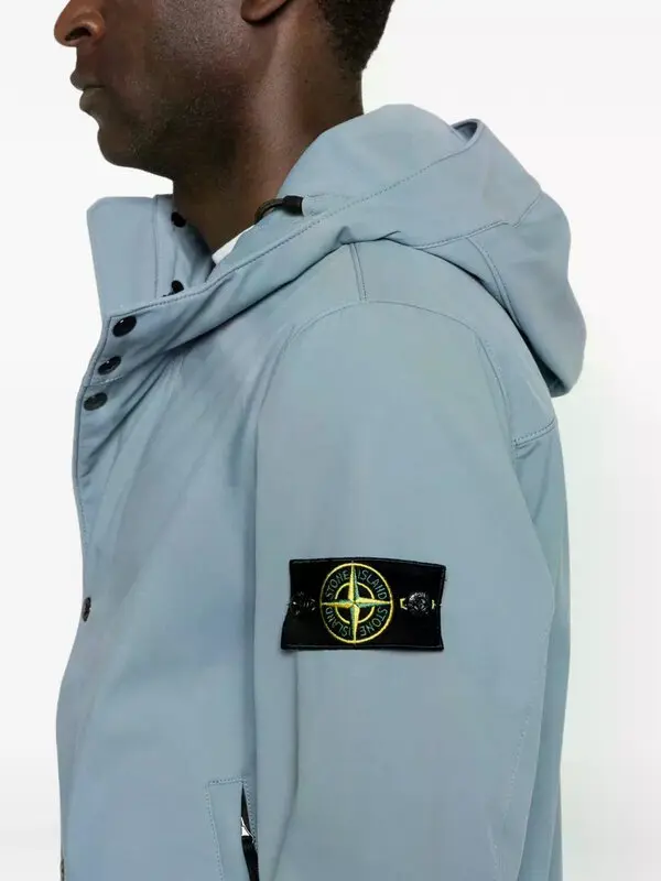 Stone Island Logo-patch Hooded Jacket