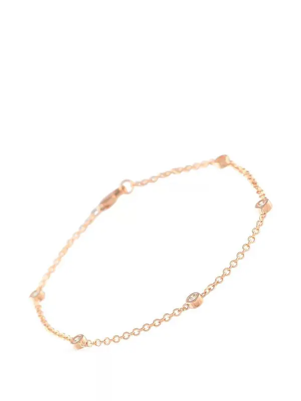 LB EXCLUSIVE 14k Rose Gold Diamond Bracelet - Pink