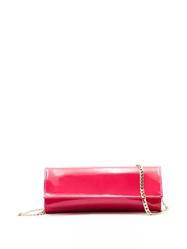 CASTAGNA Patent-finish Rectangular Clutch - Pink