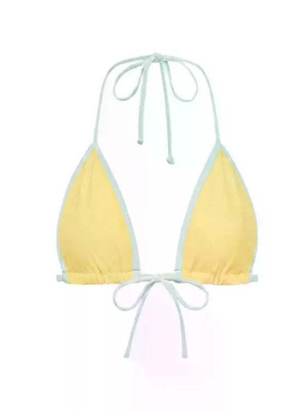 MONTCE X Elsa Hosk Emma Triangle Bikini Top - Blue