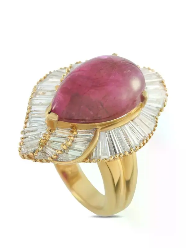 LB EXCLUSIVE Ruby And Diamond Ring - Gold