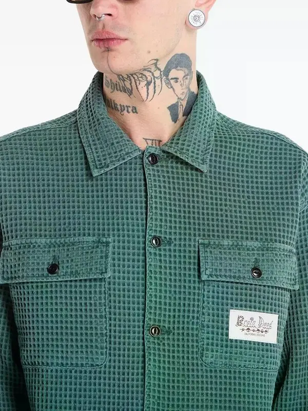 BRAIN DEAD Waffle-knit Shirt
