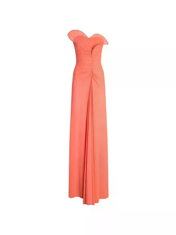 GENNY Gathered Strapless Dress