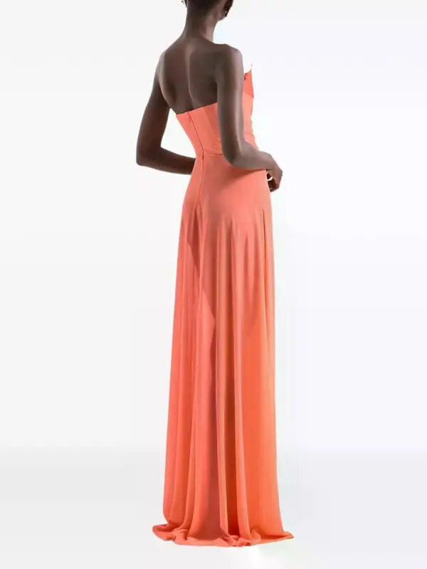 GENNY Gathered Strapless Dress