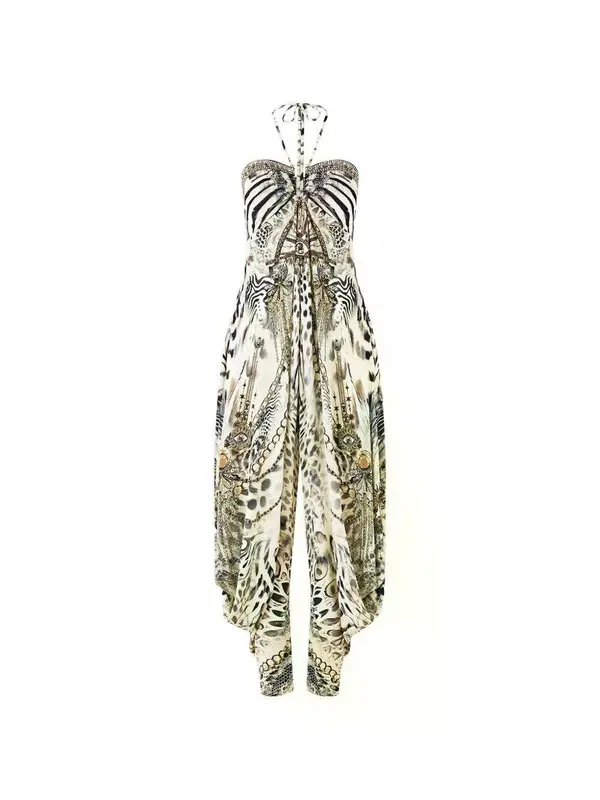 Camilla Draped Hardware Jumpsuit