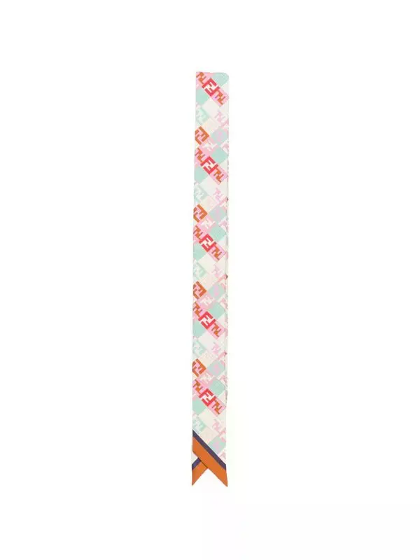 Fendi Logo-pattern Scarf - Neutrals