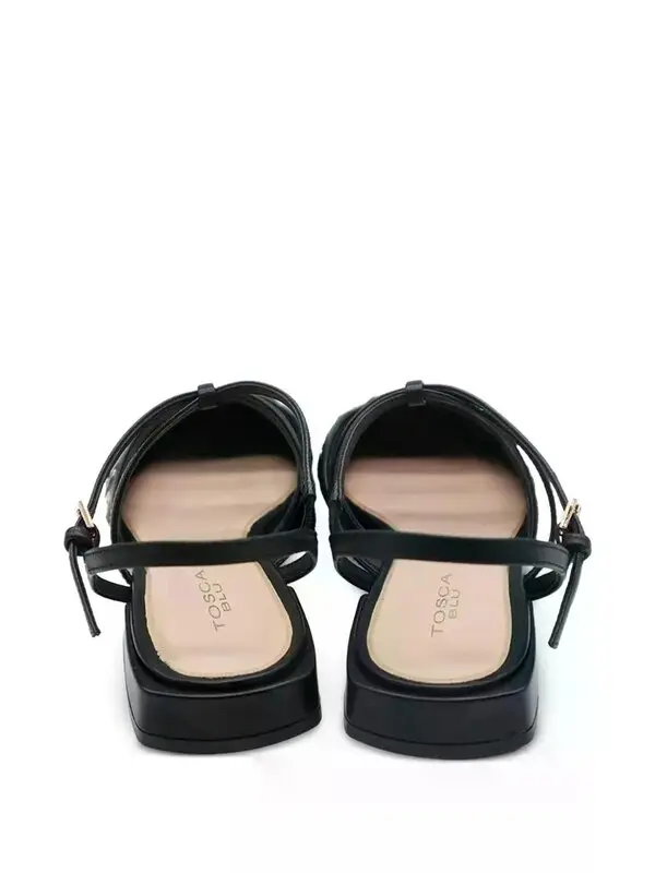 TOSCA BLU Eyelet Strappy Flat Pumps