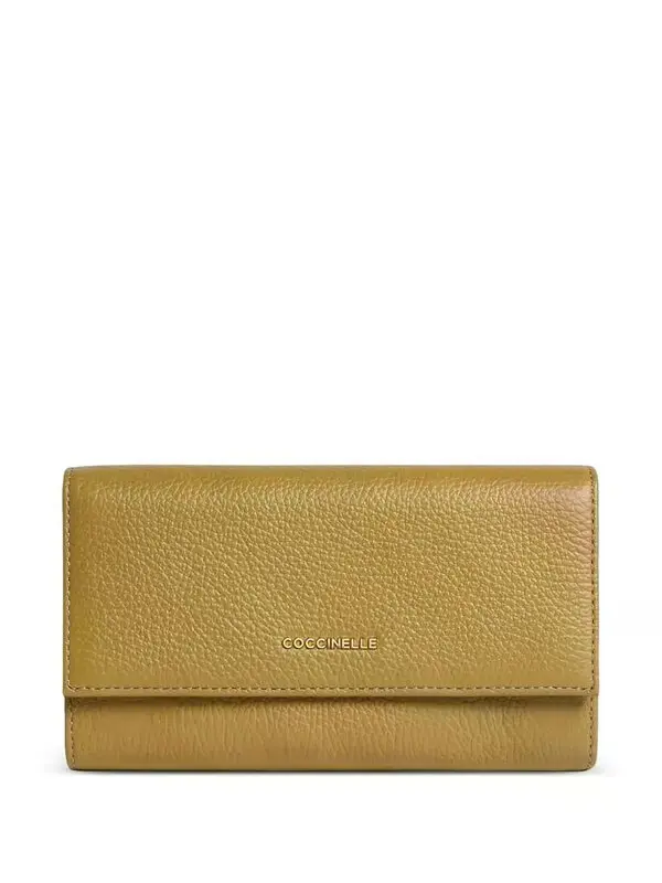 COCCINELLE Logo-detail Leather Wallet - Green