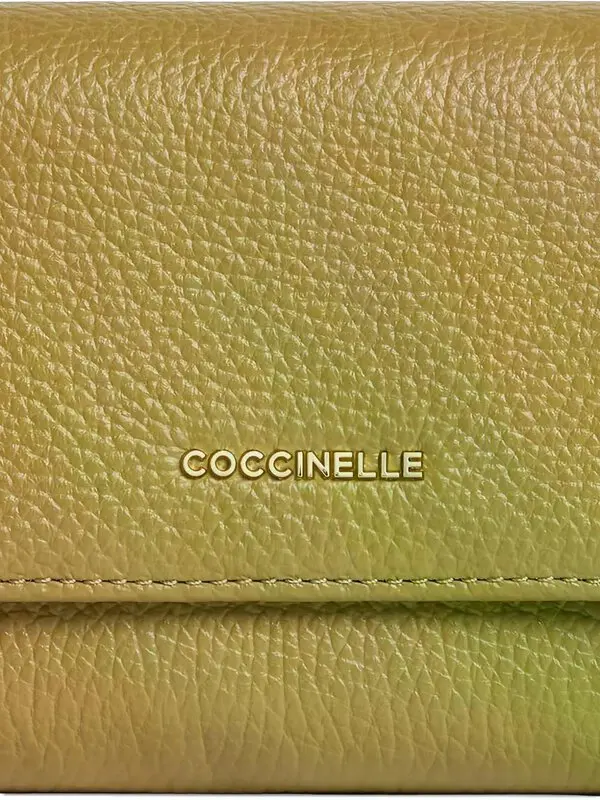 COCCINELLE Logo-detail Leather Wallet - Green
