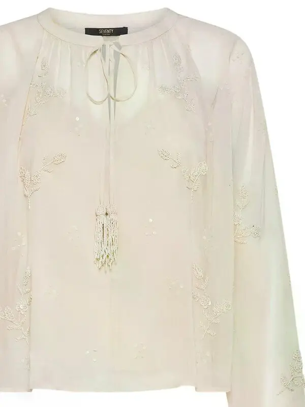 Seventy Floral-embellished Blouse