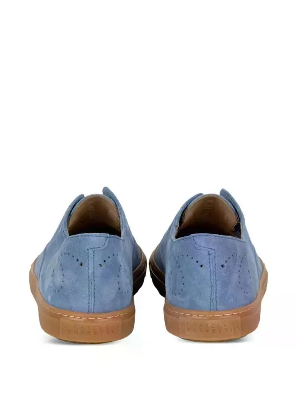 Fratelli Rossetti Suede Perforated Slip-on Sneakers - Blue