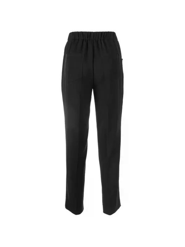 VIA MASINI 80 Elastic Trousers - Black