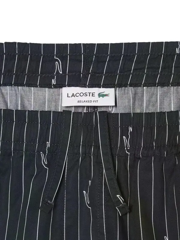 Lacoste Crocodile Print Shorts - Blue