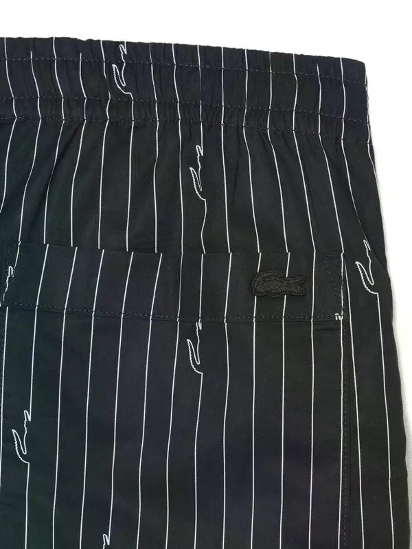 Lacoste Crocodile Print Shorts - Blue