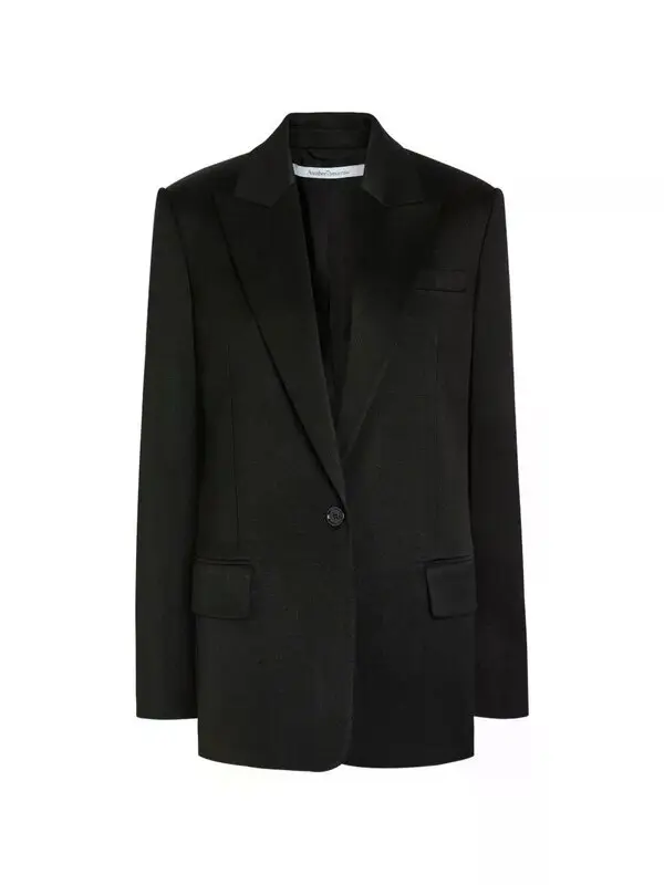Another Tomorrow Buttoned Pocket Blazer