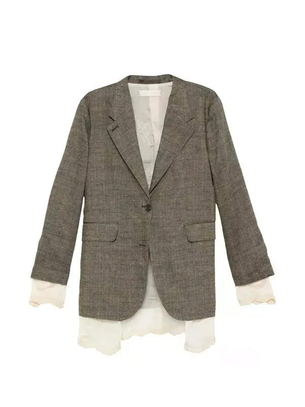 Our Legacy Lace-trimmed Oversized Blazer