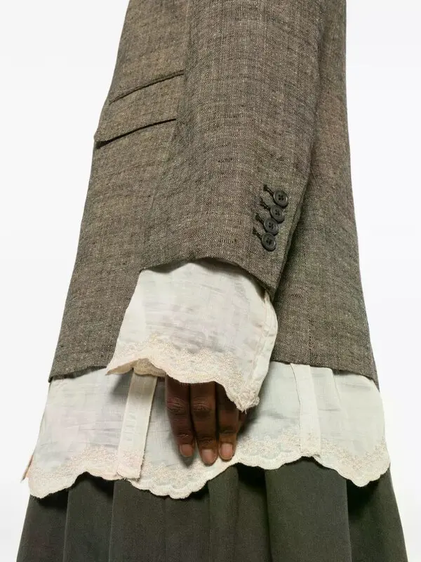 Our Legacy Lace-trimmed Oversized Blazer