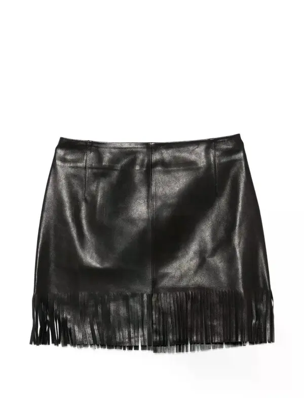Nour Hammour Fringed Mini Skirt