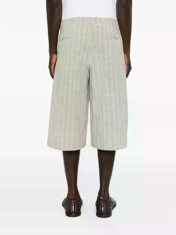 Our Legacy Split Checked Shorts - Neutrals