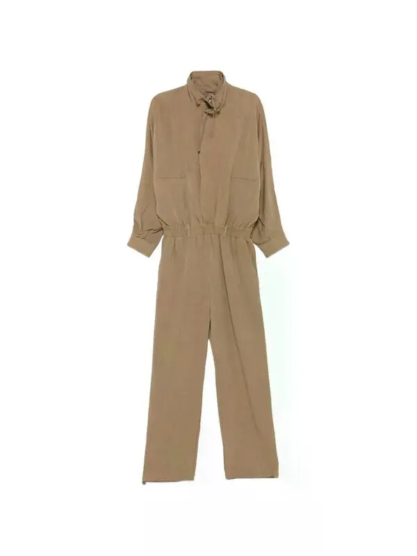 THE FRANKIE SHOP Marvin Zip-up Jumpsuit - Neutrals