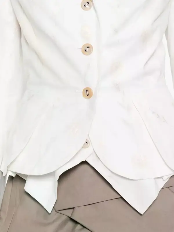 VIVIENNE WESTWOOD Embroidered-flower Button Jacket