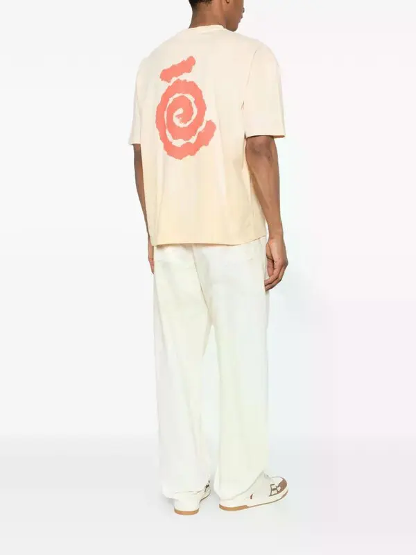 Études Studio Spiral Printed T-shirt - Orange