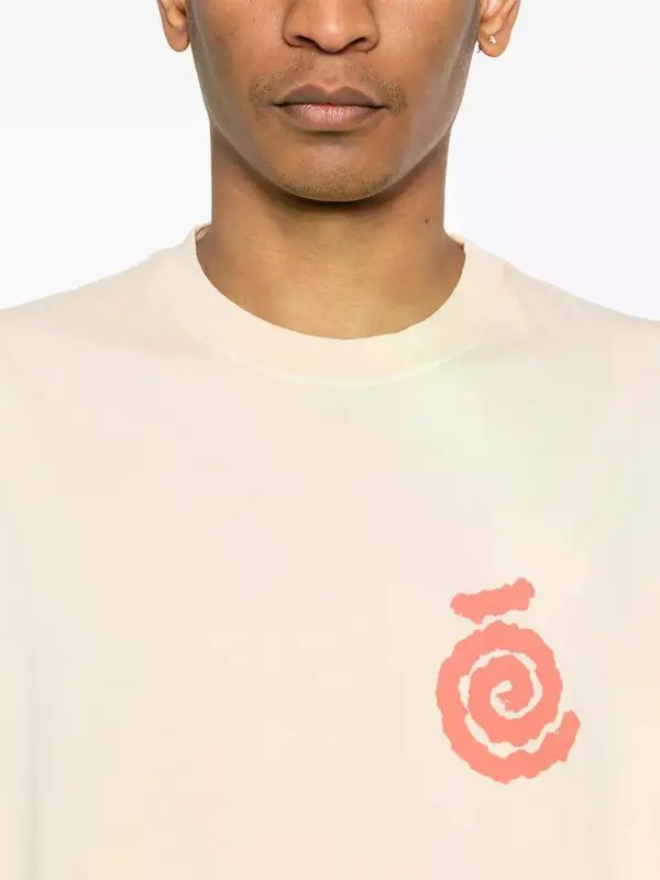 Études Studio Spiral Printed T-shirt - Orange