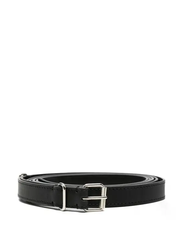Études Studio Buckle Leather Belt - Black