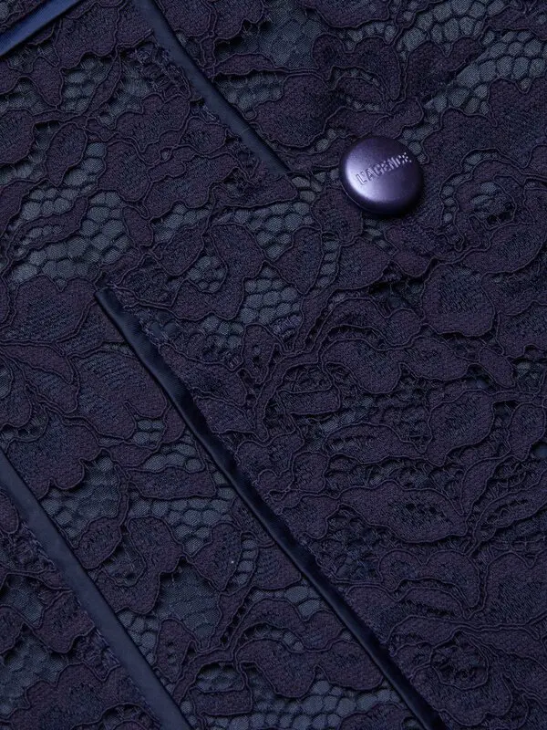 L'Agence Lace A-line Mini Skirt - Midnight