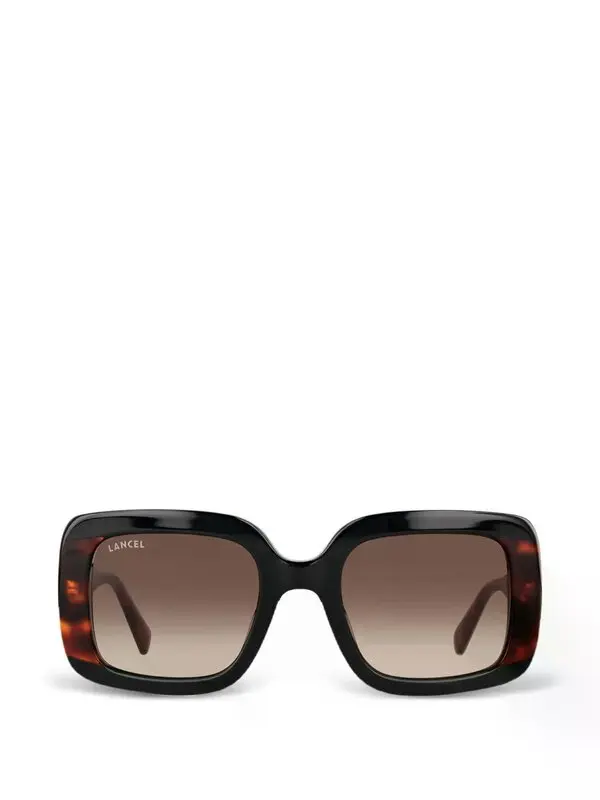 LANCEL Swann Square Sunglasses - Black