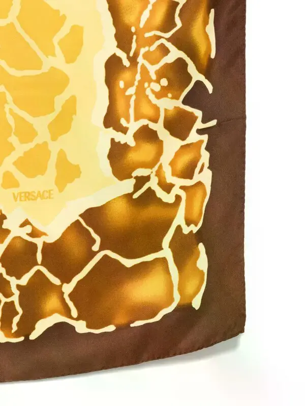 Versace 1990s Graphic Scarf