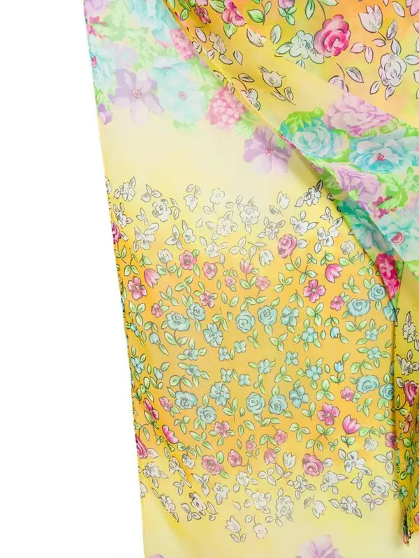Versace 1990s Floral Scarf