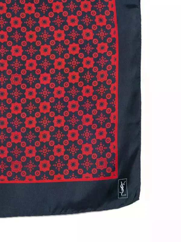 Saint Laurent 1990s Silk Scarf